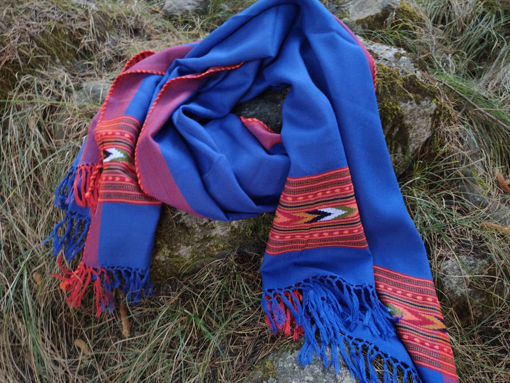 Beautiful tribal wool scarf, wool stole, scarf & shawl – MARICHI "The ...