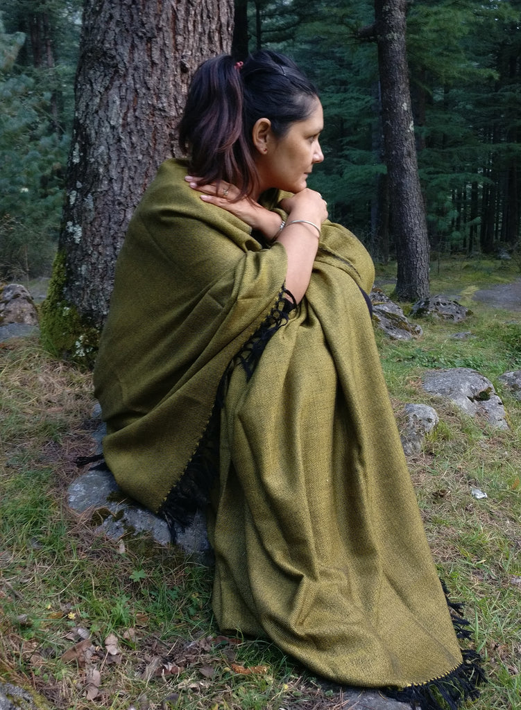 Men's Burgundy Wool Shawl | Mens Shawl Online – MARICHI "The Himalayan ...