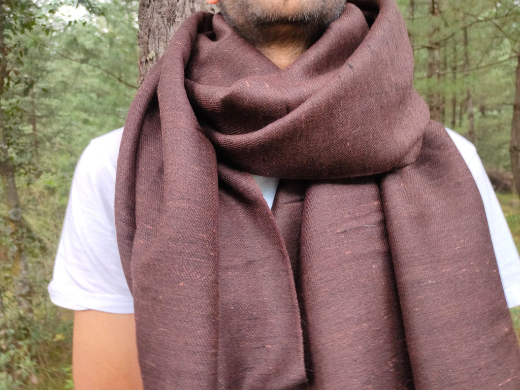 Yak wool scarf | Handmade wool scarf – MARICHI "The Himalayan Shoppe"