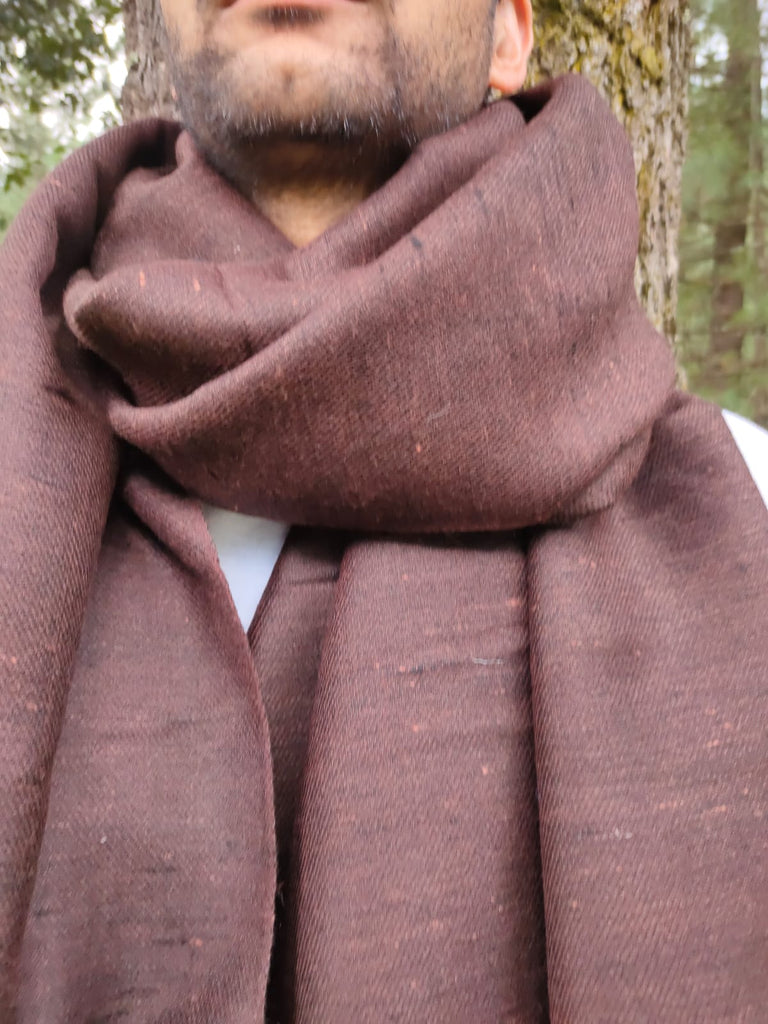 Yak wool scarf | Handmade wool scarf – MARICHI "The Himalayan Shoppe"